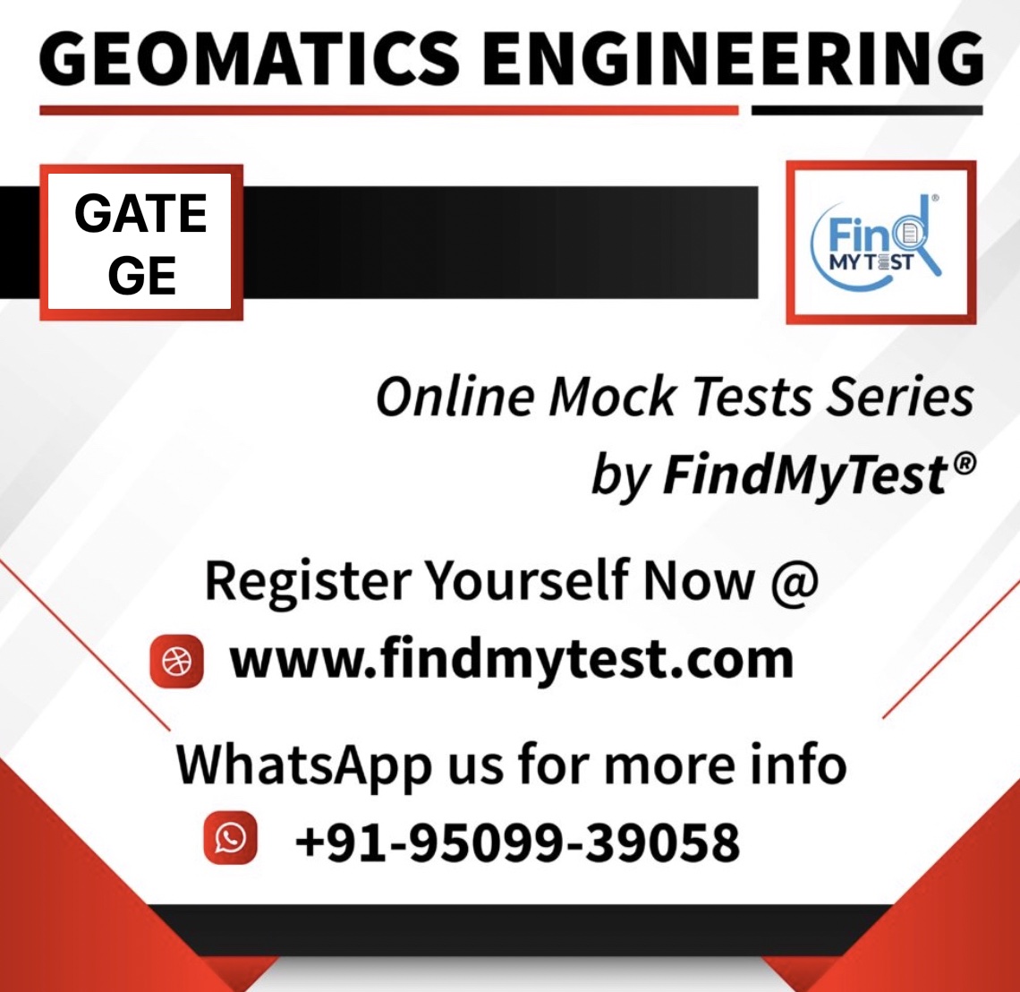 GATE Geomatics Engineering Online Mock Test Series 2026 Schedule (GE)